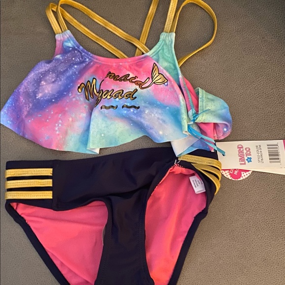 Limited Too | Swim | Limited Too Girls Twopiece Flouncy Top Swinsuit ...